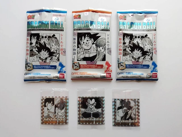 DRAGON BALL 40TH Anniversary Sealed Wafers Set Unopened Includes 3 ...