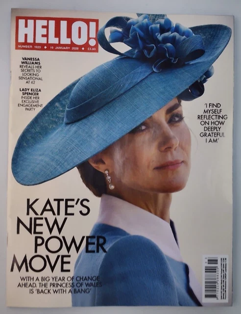 HELLO! MAGAZINE 19TH January 2026 Kate cover Vanessa Williams Lady ...