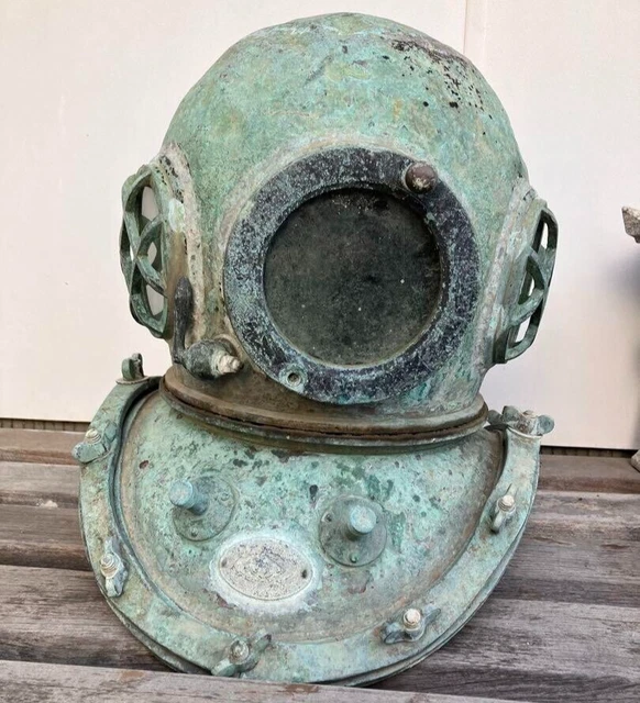 TOA DIVING HELMET Antique Japanese Divers Marine Diving Vintage Helmet ...