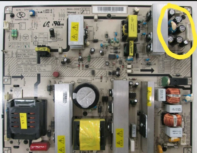 SAMSUNG LE40R88BD LE40R88BDX LCD TV - BN44-00167A Power Supply Board ...