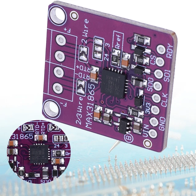 MAX31865 PT100/PT1000 RTD Temperature Sensor Detector Module Amplifier ...