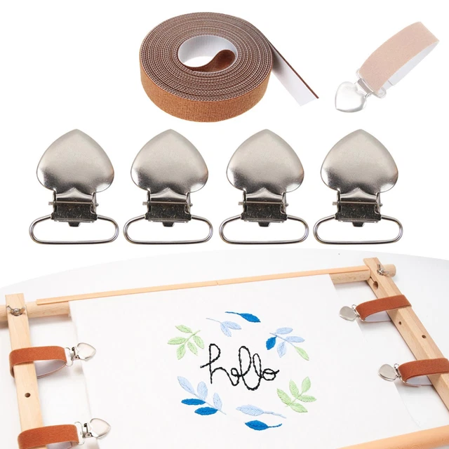 SCROLL ROD SIDE Tension Clip DIY Stretch Artwork Embroidery Frame Cross ...