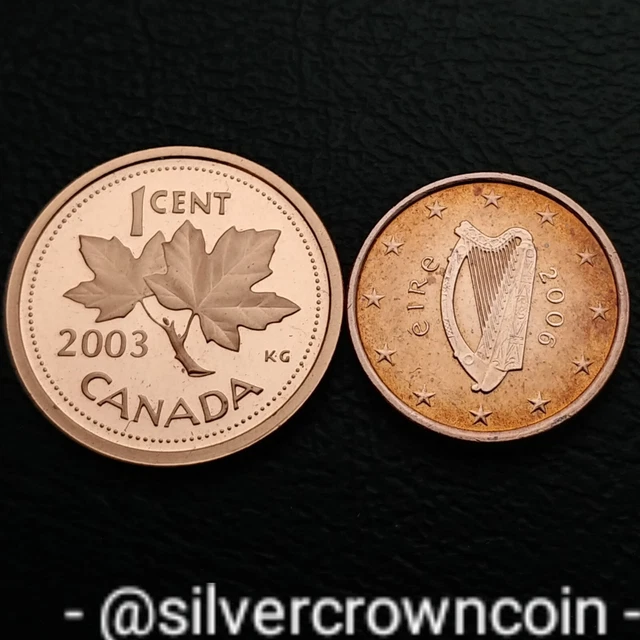 IRELAND 🇮🇪 EIRE 🇪🇺 1 Euro Cent 2006. KM#32. One Penny coin. Irish Harp ...