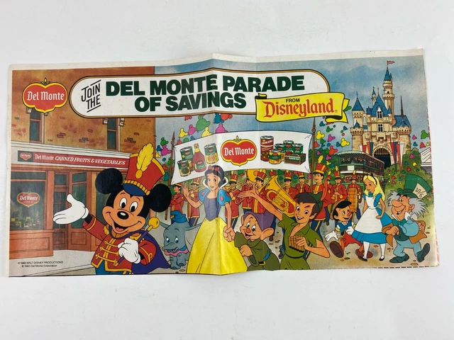 1983 VINTAGE DEL Monte Savings Parade Disneyland Walt Disney - Print Ad ...