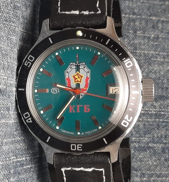 SOVIET VOSTOK KGB Automatic Watch wristwatch amphibia komandirskie USSR ...