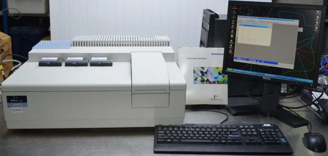 PERKIN ELMER LAMBDA 25 UV/Vis Spectrophotometer w/ UV Winlab 2.85.04 ...