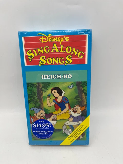 DISNEY SING ALONG Songs Heigh Ho VHS 1987 Tape 531 Snow White RARE New ...