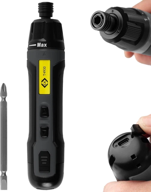 TOOLS E-DRIVER, ELECTRIC High Torque Screwdriver, 3.6v USB-C ...