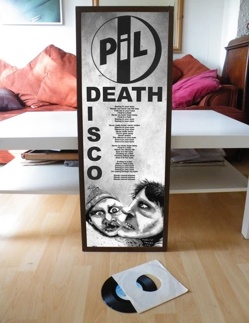 PUBLIC IMAGE LTD Death Disco Lyric Sheet Poster. EUR 7,58 - PicClick IT