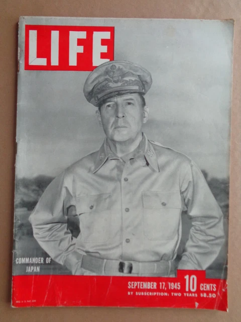 LIFE MAGAZINE SEPTEMBER 17 1945-WWII MacARTHUR Ended War ATOMIC BOMB ...