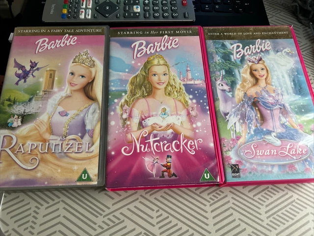 BARBIE VHS BUNDLE, Barbie In The Nutcracker,Rapunzel And Swan Lake ...