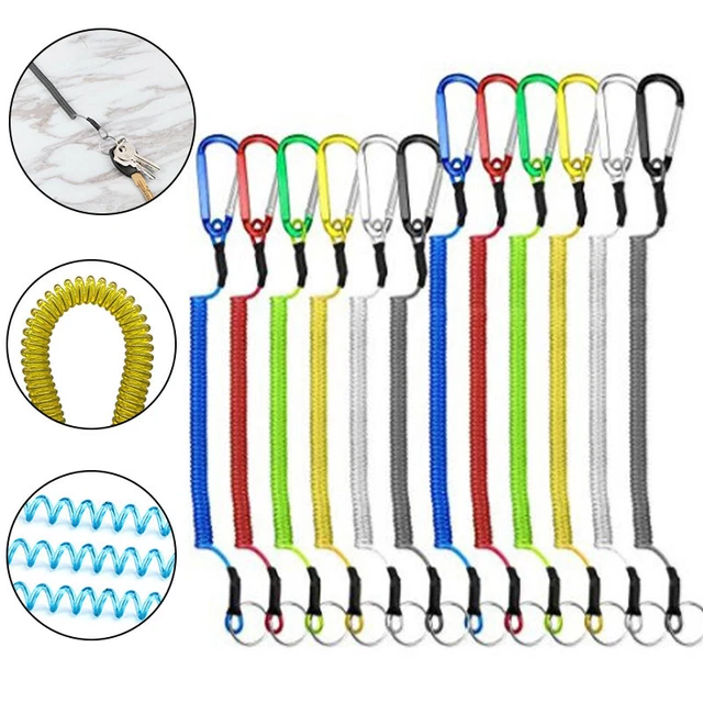RETRACTABLE WIRE ROPE Key Rope Carabiner Wire Rope Key Anti-lost ...