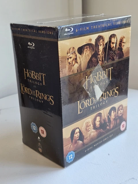 THE HOBBIT & The Lord of the Rings Trilogy Blu-ray 6 Film Theatrical ...