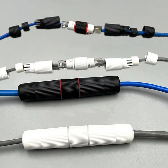 RJ45 DOCKING CONNECTOR Ethernet Network Straight-through Waterproof ...