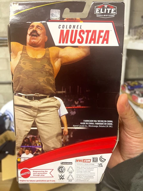 MATTLE WWE ELITE Collector's Edition COLONEL MUSTAFA Signed Action ...