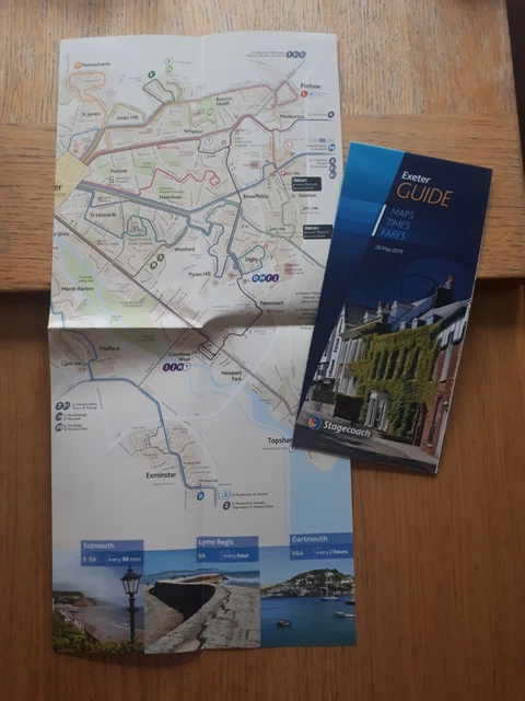 STAGECOACH SOUTHWEST EXETER Bus Guide: Maps Times Fares May 2019 ...