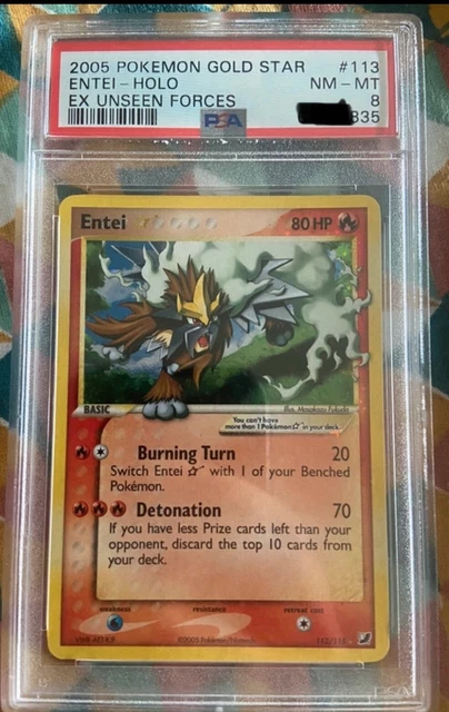 CARTE POKÉMON ENTEI Gold Star 113/115 EUR 400,00 - PicClick FR