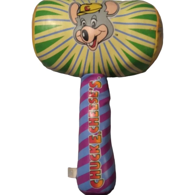GOOD STUFF CHUCK E. Cheese Whack A Mole Mallet Hammer Plush Vintage ...