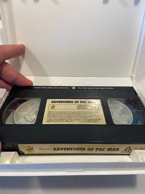 PACMAN EX RENTAL big box rare vhs tape not beta pac man cartoon ...