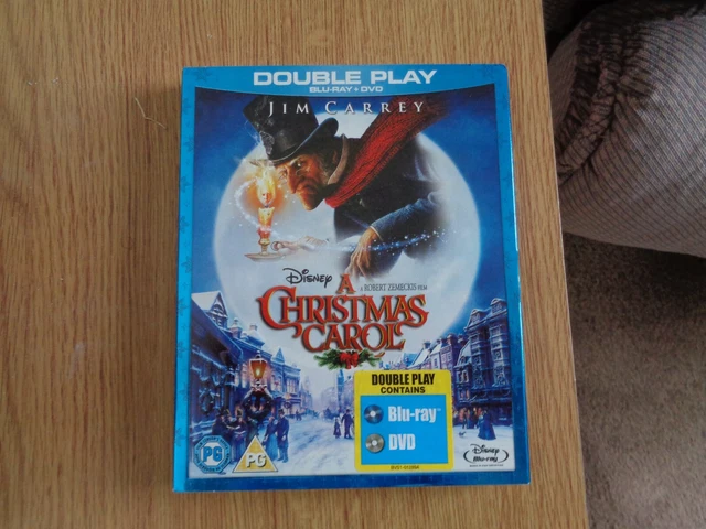 A CHRISTMAS CAROL Blu-ray (2010) Robert Zemeckis cert PG 2 discs,new ...