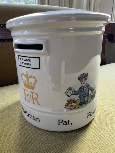POSTMAN PAT POSTBOX Money Box Coalport 1984 Made In England £15.00 ...