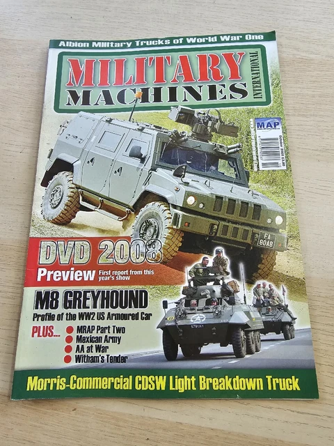MILITARY MACHINES INTERNATIONAL Magazine October 2008 WW2 US M8 ...