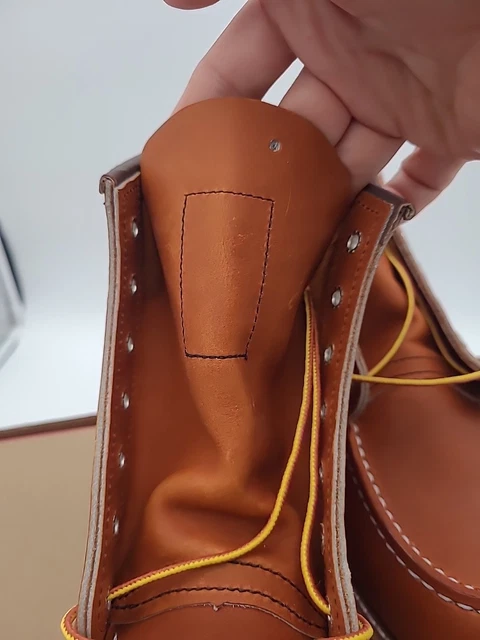 RED WING BOOTS Moc 0875 Mens Size 9 Oro Brown Leather 6-Inch Comfort ...