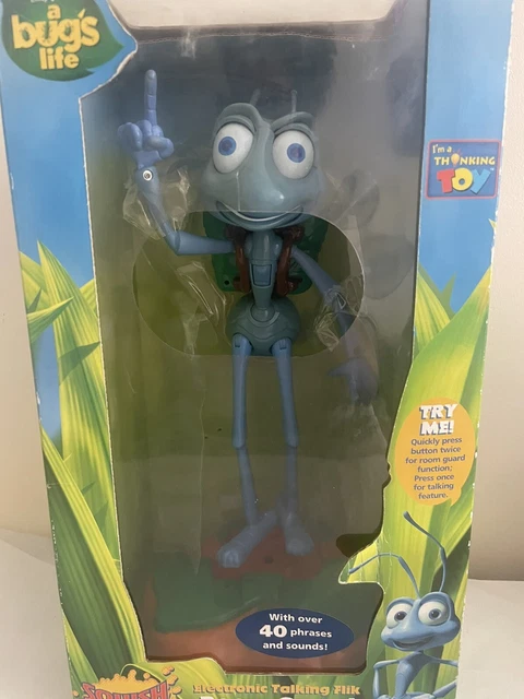 DISNEY PIXAR A Bug's Life Flik talking Room Guard Thinkway Toys Boxed ...