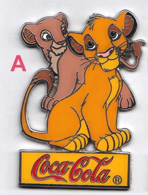 GRAND PINS PIN'S PIN COCA COLA ROI LION SOCLE JAUNE, 7cm EUR 12,90 ...