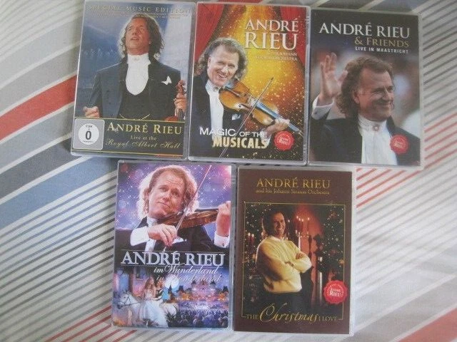 ANDRE RIEU (DVD) Bundle X 5, Wonderland, Albert Hall, Maastricht, Magic ...