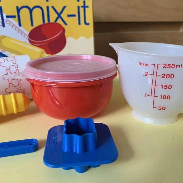 TUPPERWARE MINI MIX it Back Set Kinder Tupper Backen Vintage EUR 29,99 ...
