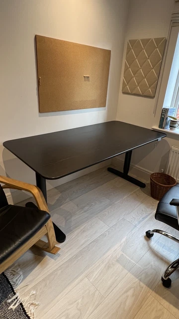 IKEA BEKANT SIT Stand Desk Black 160x80 Excellent Condition! £225.00 ...