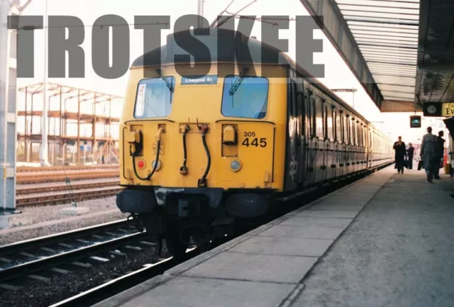 35MM NEGATIVE BR British Rail EMU Electric Multiple Unit Class 305 ...