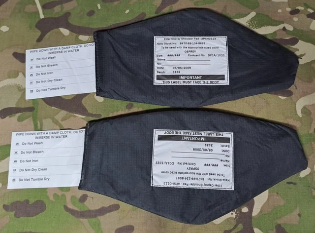 ARMY MILITARY SURPLUS Osprey MK2 Ballistic Filler Shoulder Pad Black ...