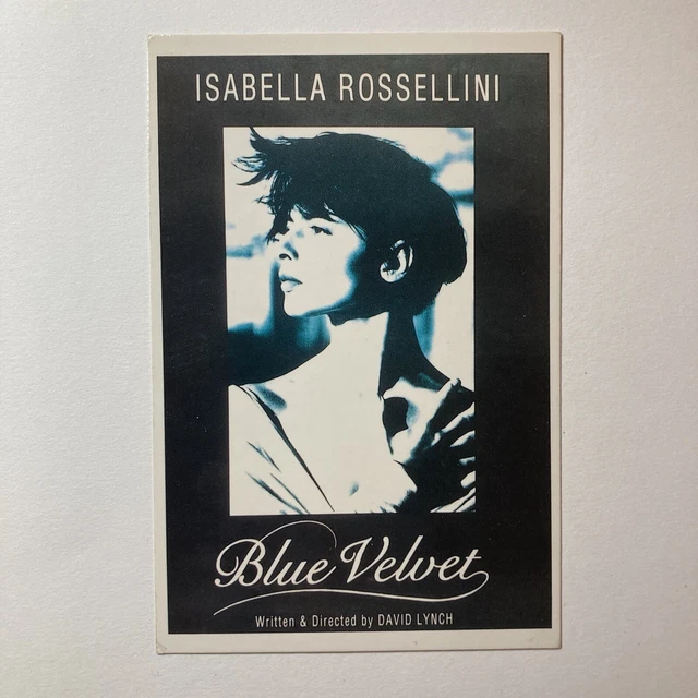BLUE VELVET DAVID Lynch 1986 Rare 80s Movie Poster Postcard Isabella ...