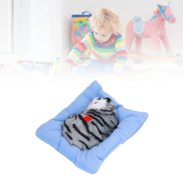 FAKE CATS SLEEPING Kitten Doll Toy Simulation Sleeping Cat On Pad ...