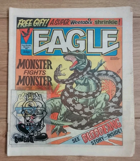 EAGLE COMIC WITH FREE GIFT WEETABIX SHRINKIE DINK 16th JUNE 1984 £9.73 ...
