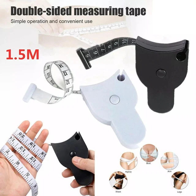 RETRACTABLE BODY TAPE Measure Measuring Ruler Sewing Cloth Tailor ...