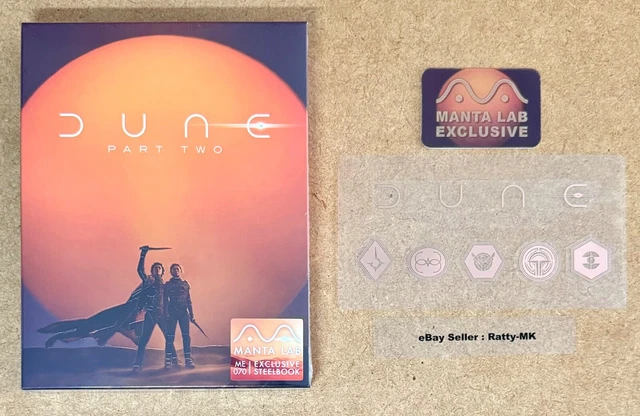 DUNE PART TWO - Manta Lab Full Slip 4K + Blu Ray Steelbook - New & Sealed EUR 167,90 - PicClick IT