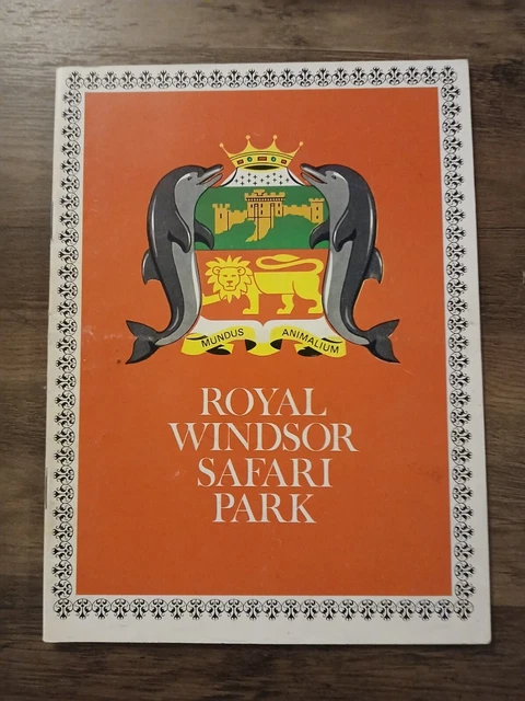 ROYAL WINDSOR SAFARI Park zoo guide book 1971 ONLY 2nd EVER ED/VERY ...