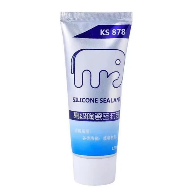 SAFE HIGH STRENGTH Silicone Sealant White Water-Resistant Adhesive for ...