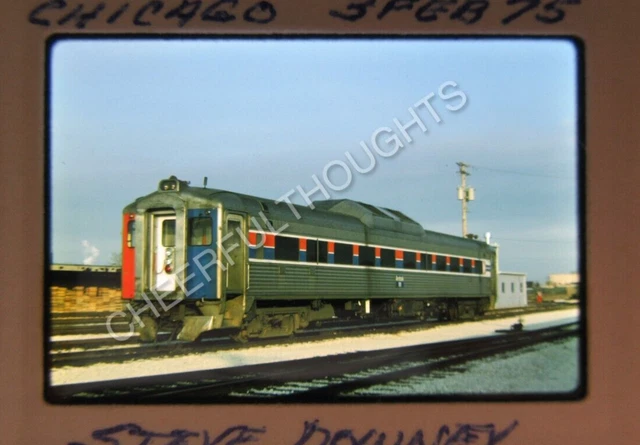 ORIGINAL '75 Kodachrome Slide AMTK Amtrak 11 RDC1 Chicago, IL 37K20 EUR ...