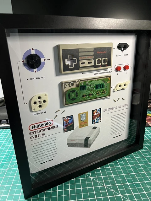 NINTENDO ENTERTAINMENT SYSTEM Controller NES Teardown Wall Frame Art ...