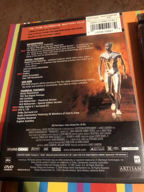 TERMINATOR 2 - T2: Judgment Day - Extreme Edition & Ultimate Edition R1 ...