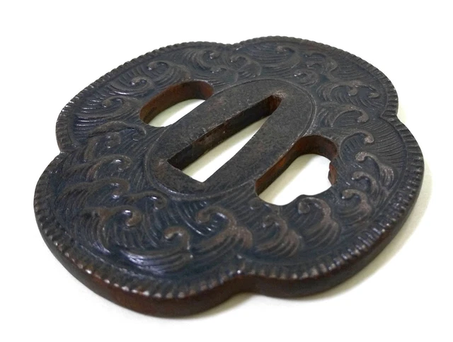 TSUBA IRON TSUBA HAND GUARD for Japanese sword #719 $101.50 - PicClick AU