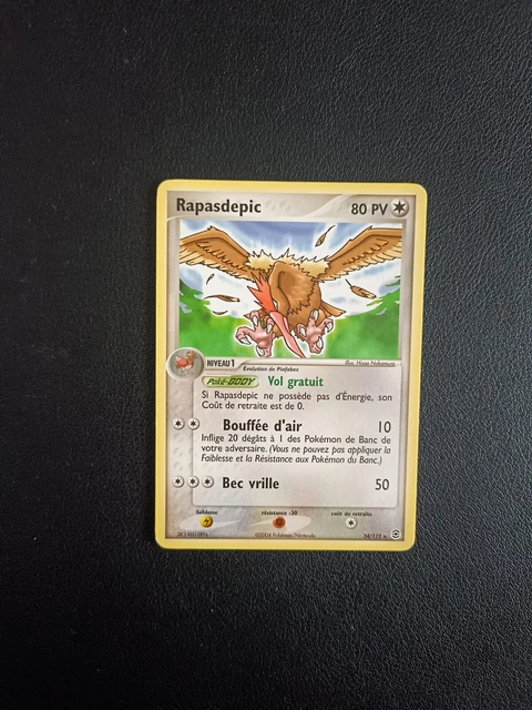 CARTE POKÉMON RAPASDEPIC 24/112 Rare Ex Rouge Feu Vert Feuille FR Exc EUR 7,00 - PicClick IT