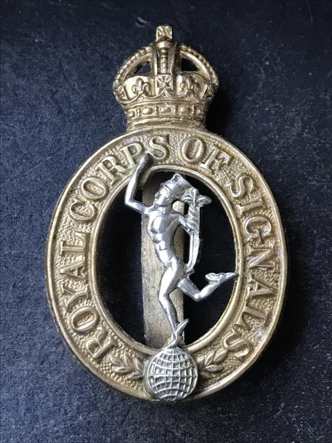 ROYAL CORPS OF Signals Original WW2 British Army Cap Badge £12.00 ...