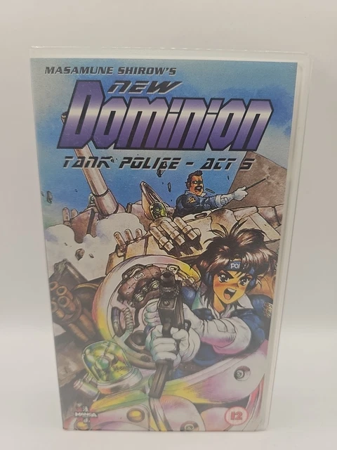 NEW DOMINION TANK Police Act 5 VHS - (Animated) (Dubbed, 1995) Very ...