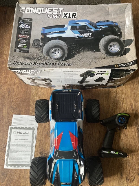 RARE HELION CONQUEST 10MT XLR Brushless RC Vintage + Spare Body £50.00 ...