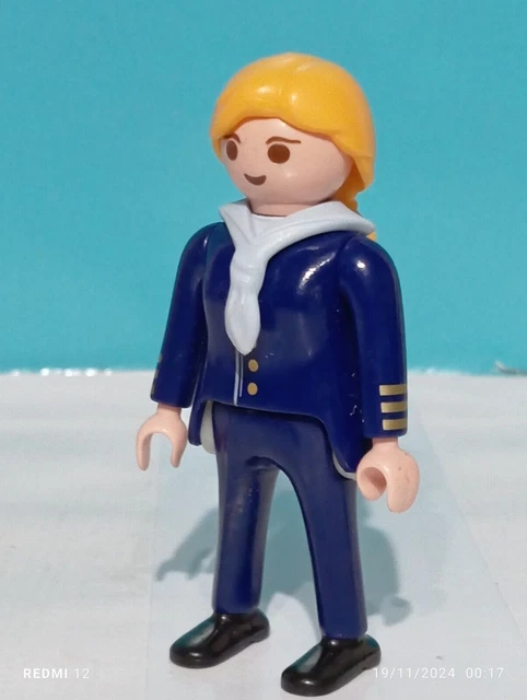 PLAYMOBIL FIGURINE HÔTESSE De L'air Terminal Aéroport Ref 5261 5325 ...